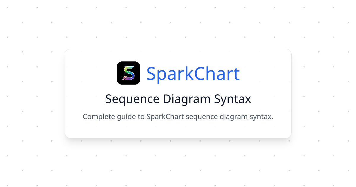 Sequence Diagram Syntax & Reference - SparkChart | SparkChart